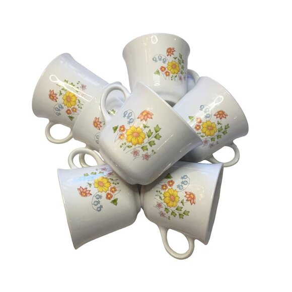 Corelle | Dining | Corelle Spring Meadow Flowers Coffee Teacup Mug ...